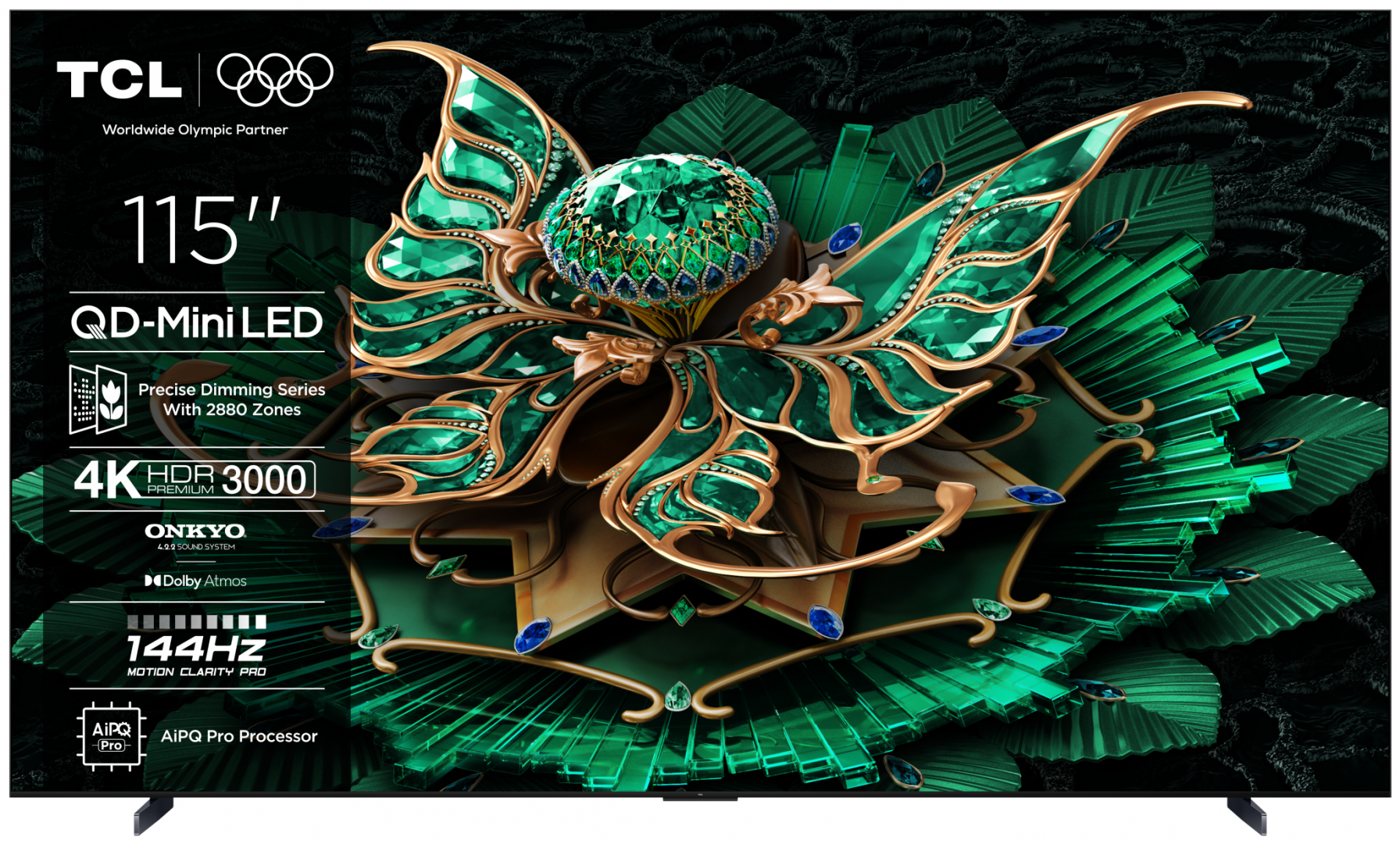 Televizor TCL MiniLed 115C7K, 291 cm, Smart Google TV, 4K - doilupi.ro